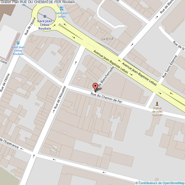 Rue du CHEMIN DE FER Roubaix