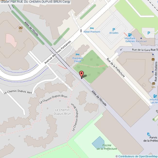 Rue du CHEMIN DUPUIS BRUN Cergy