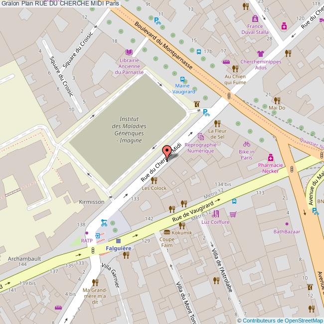 Rue du cherche MIDI Paris