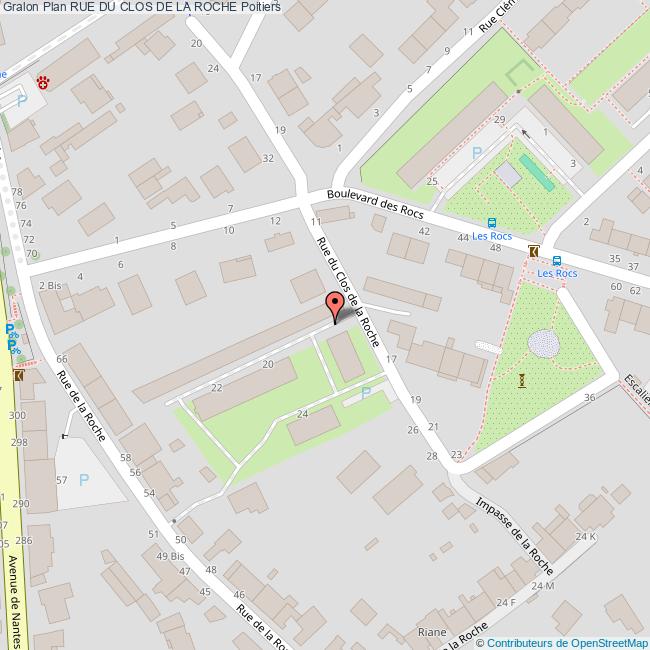 Rue du CLOS DE LA ROCHE Poitiers