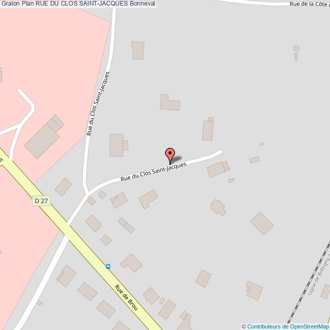 Rue du CLOS SAINT-JACQUES Bonneval