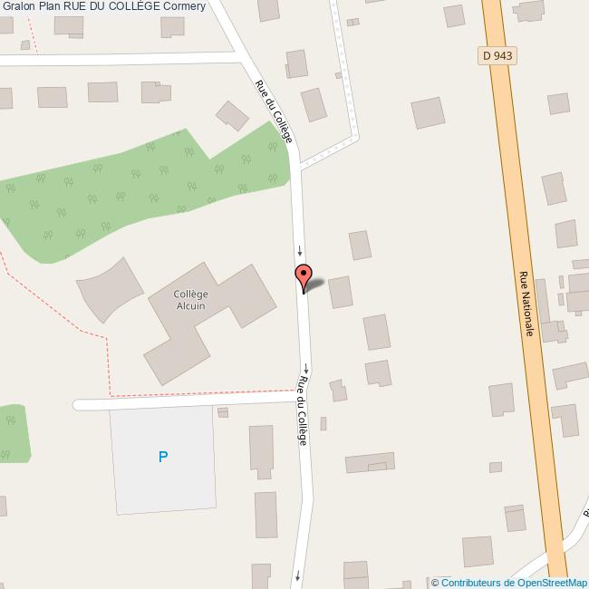 Rue du COLLÈGE Cormery