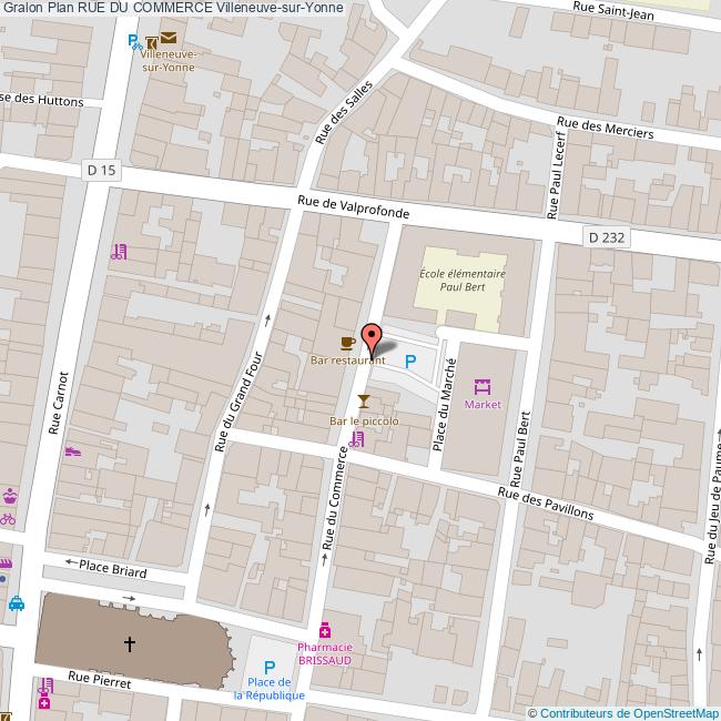 Rue du COMMERCE Villeneuve-sur-Yonne