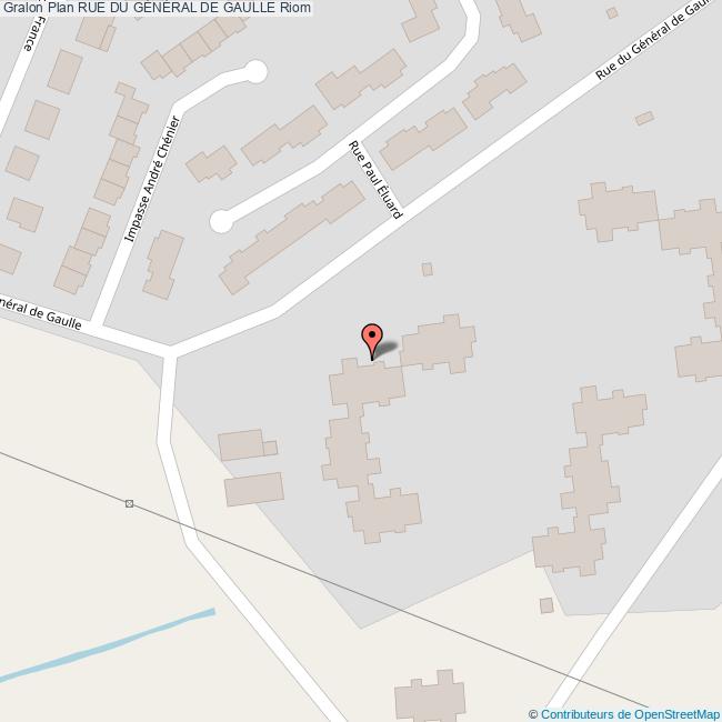 Rue du GÉNÉRAL DE GAULLE Riom