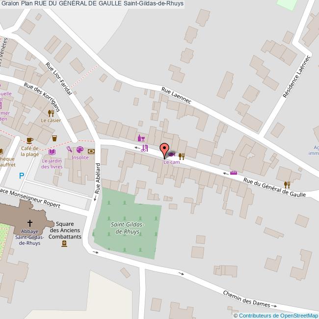 Rue du GÉNÉRAL DE GAULLE Saint-Gildas-de-Rhuys