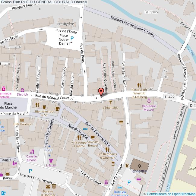 Rue du GÉNÉRAL GOURAUD Obernai