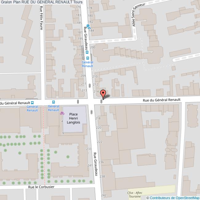 Rue du GÉNÉRAL RENAULT Tours