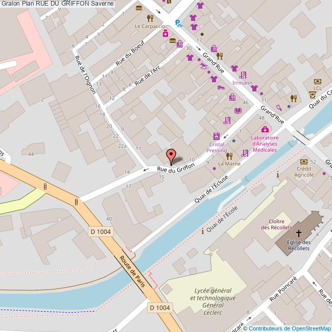 Rue du GRIFFON Saverne