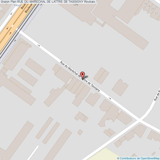 Rue du MARÉCHAL DE LATTRE DE TASSIGNY Roubaix
