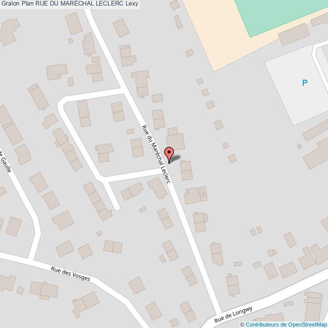 Rue du MARÉCHAL LECLERC Lexy
