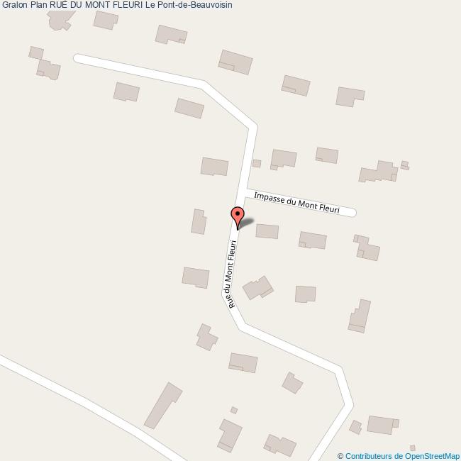 Rue du MONT FLEURI Le Pont-de-Beauvoisin