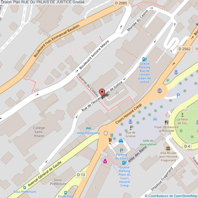 Rue du PALAIS DE JUSTICE Grasse