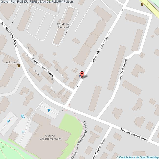 Rue du PÈRE JEAN DE FLEURY Poitiers