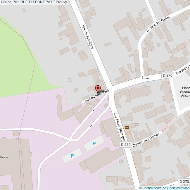 Rue du PONT PÂTÉ Prouvy