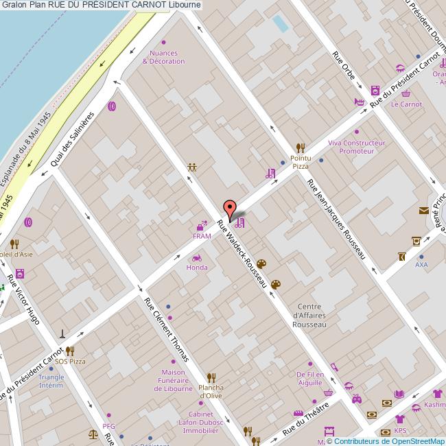 Rue du PRÉSIDENT CARNOT Libourne