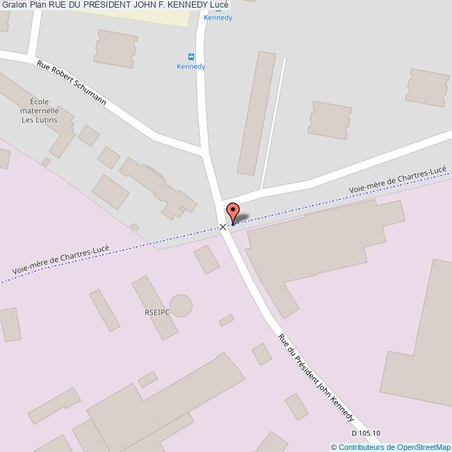 Rue du PRÉSIDENT JOHN F. KENNEDY Lucé