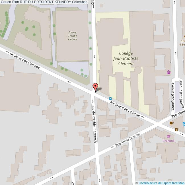 Rue du PRÉSIDENT KENNEDY Colombes