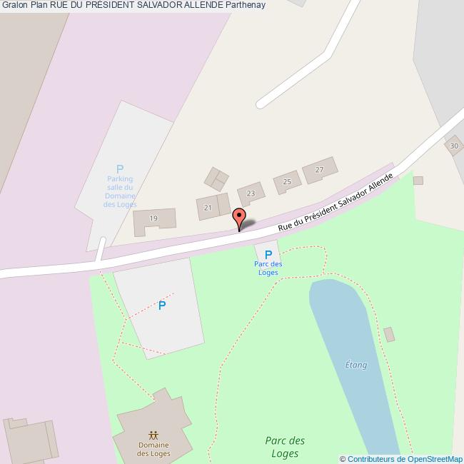 Rue du PRÉSIDENT SALVADOR ALLENDE Parthenay