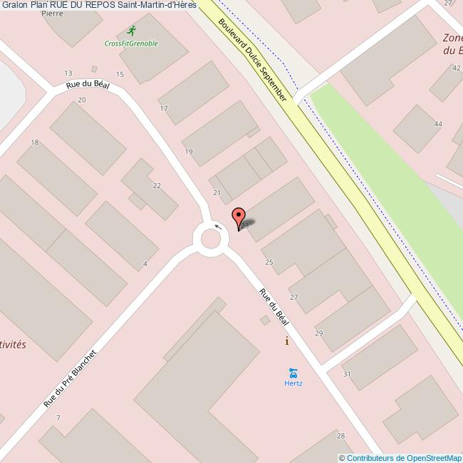 Rue du REPOS Saint-Martin-d'Hères