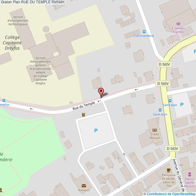 Rue du TEMPLE Rixheim