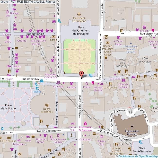 Rue EDITH CAVELL Rennes
