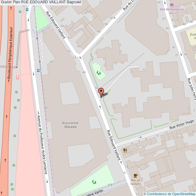 Rue ÉDOUARD VAILLANT Bagnolet