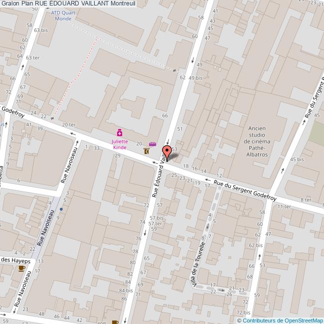 Rue ÉDOUARD VAILLANT Montreuil