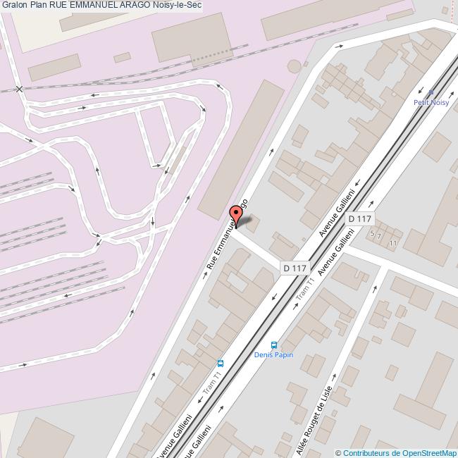 Rue EMMANUEL ARAGO Noisy-le-Sec