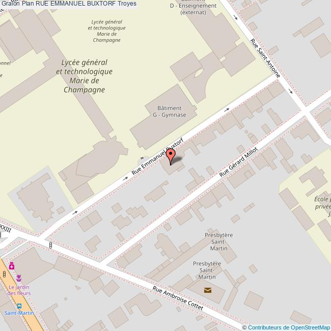 Rue EMMANUEL BUXTORF Troyes