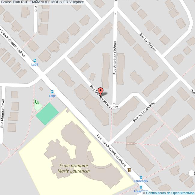 Rue EMMANUEL MOUNIER Villepinte