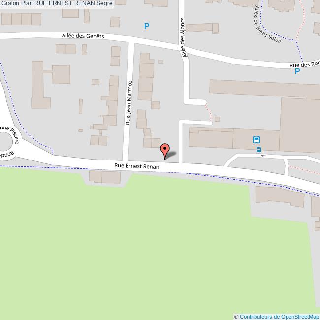 Rue ERNEST RENAN Segré