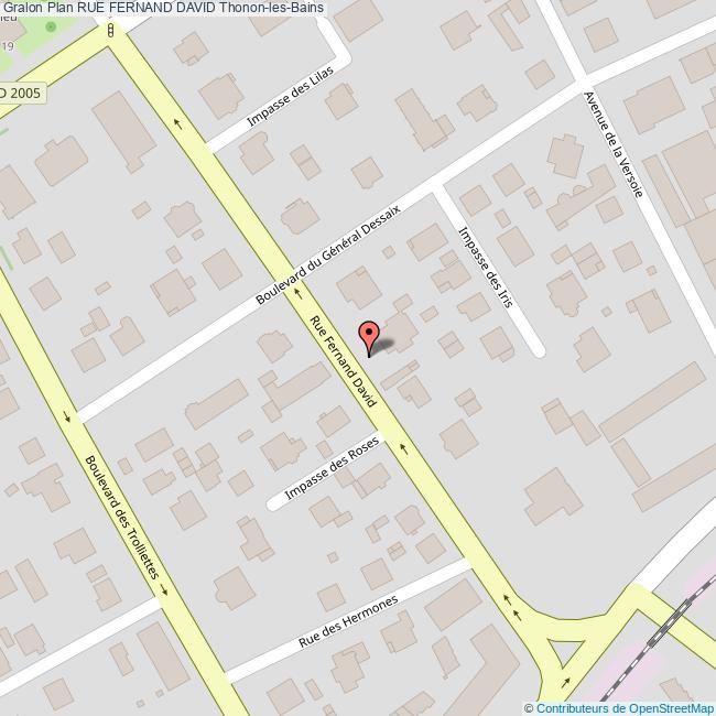 Rue FERNAND DAVID Thonon-les-Bains