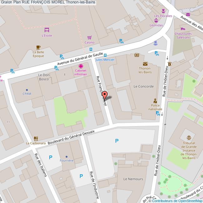 Rue FRANÇOIS MOREL Thonon-les-Bains