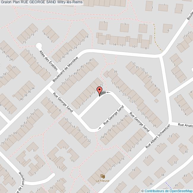 Rue GEORGE SAND Witry-lès-Reims