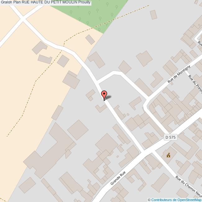 Rue HAUTE DU PETIT MOULIN Prouilly