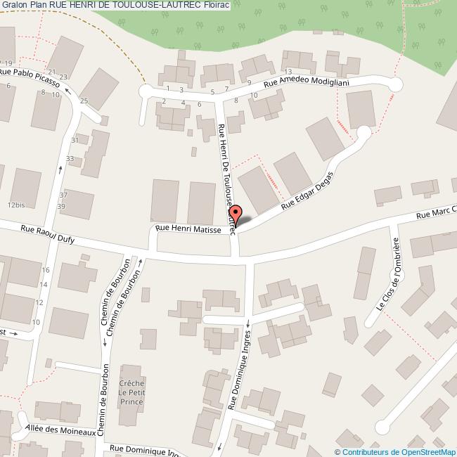 Rue HENRI DE TOULOUSE-LAUTREC Floirac
