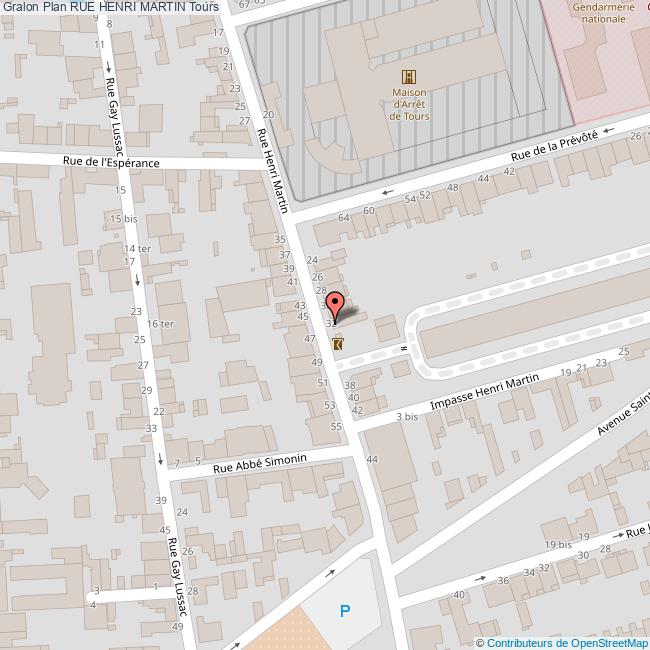 Rue HENRI MARTIN Tours