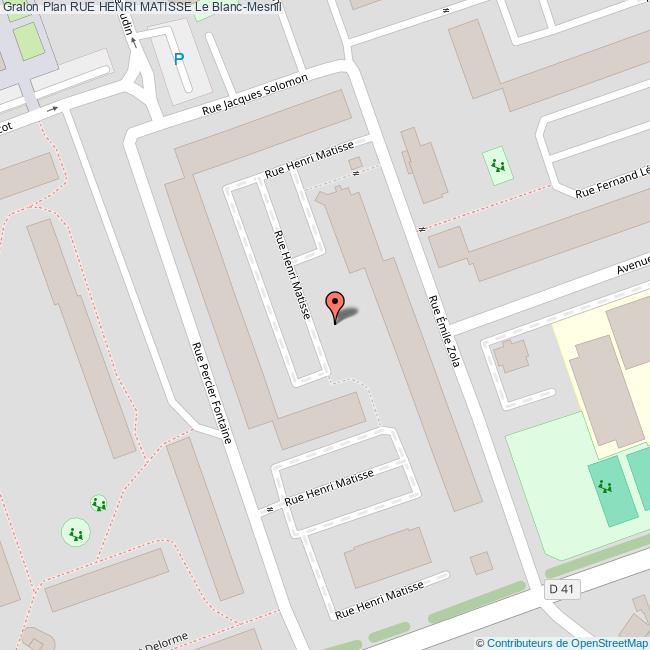 Rue HENRI MATISSE Le Blanc-Mesnil