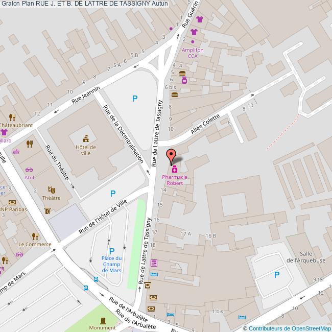 Rue J. ET B. DE LATTRE DE TASSIGNY Autun
