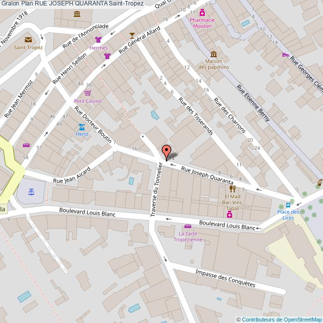Rue JOSEPH QUARANTA Saint-Tropez