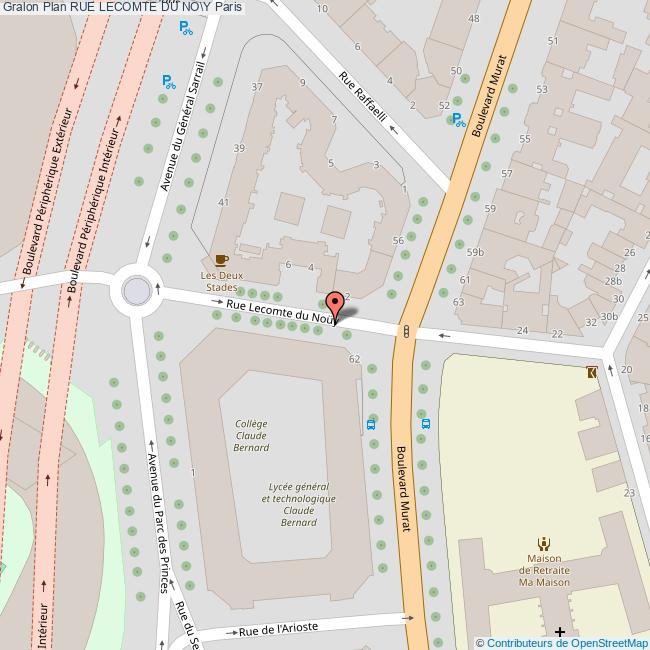 Rue LECOMTE DU NOUY Paris