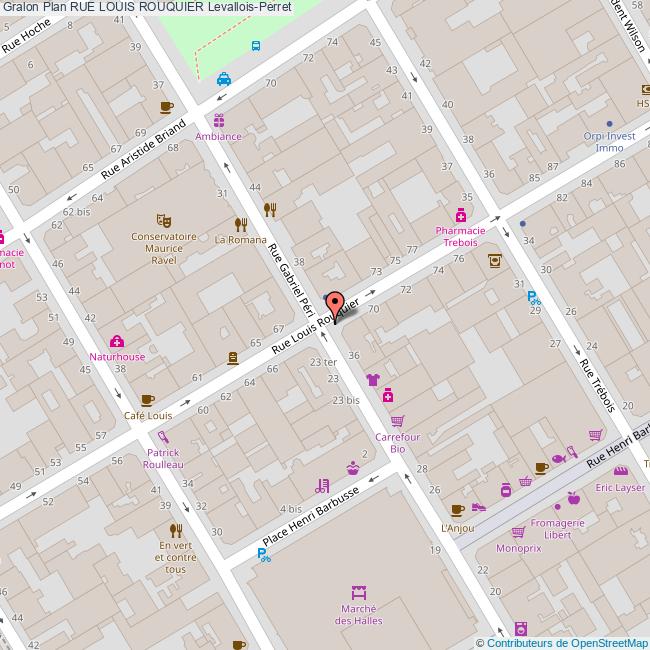 Rue LOUIS ROUQUIER Levallois-Perret