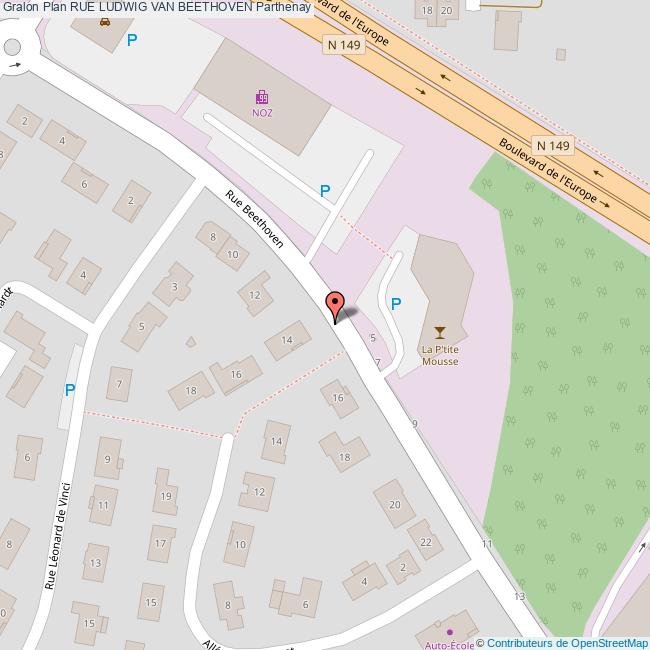 Rue LUDWIG VAN BEETHOVEN Parthenay