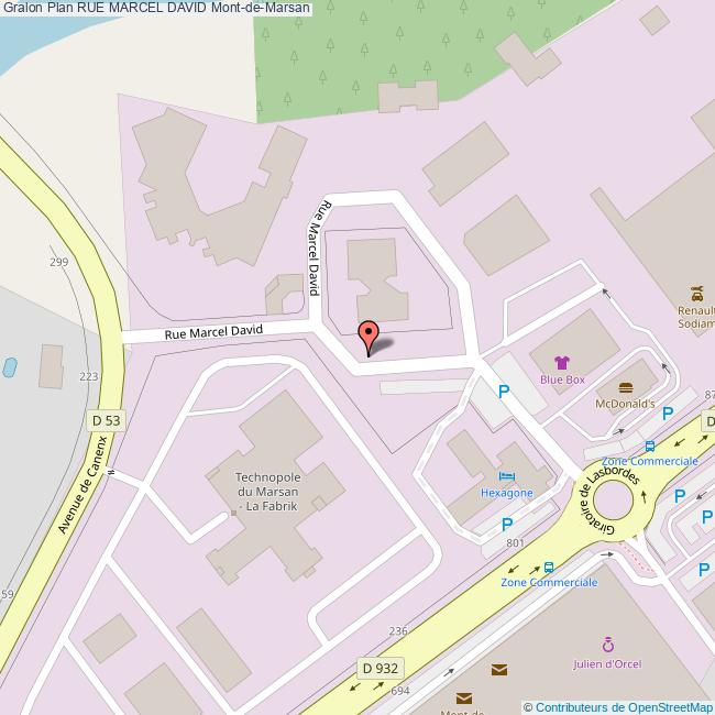 Rue MARCEL DAVID Mont-de-Marsan