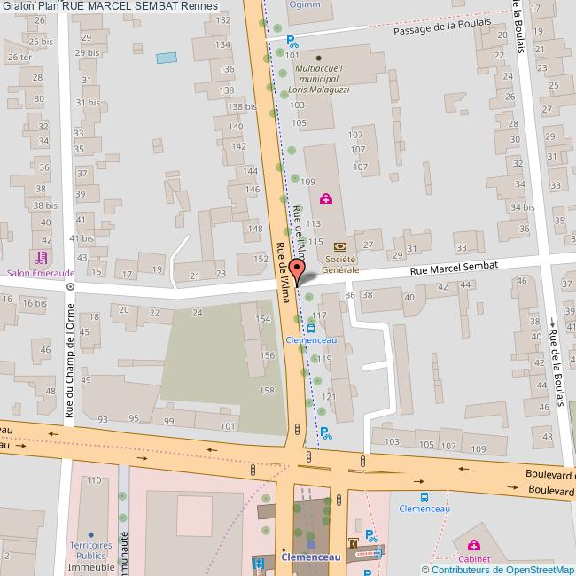 Rue MARCEL SEMBAT Rennes