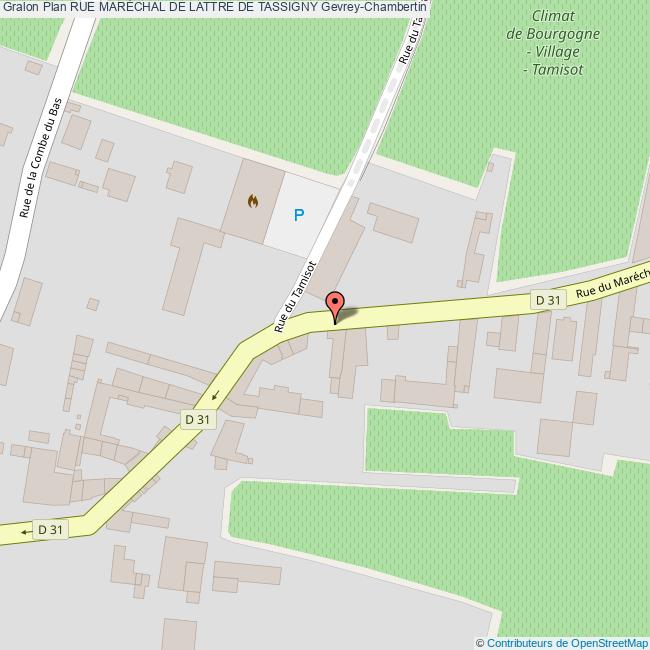 Rue MARÉCHAL DE LATTRE DE TASSIGNY Gevrey-Chambertin
