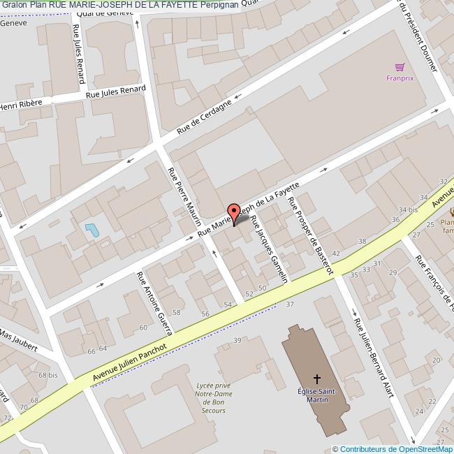 Rue MARIE-JOSEPH DE LA FAYETTE Perpignan