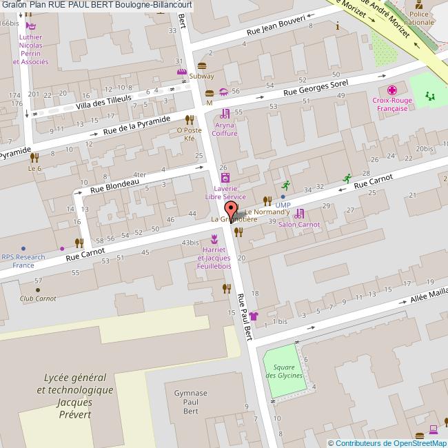 Rue PAUL BERT Boulogne-Billancourt