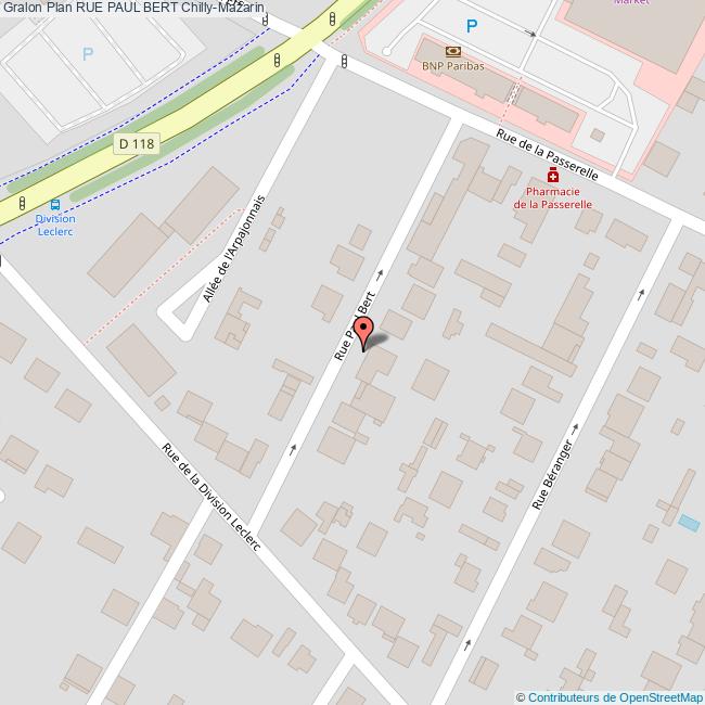 Rue PAUL BERT Chilly-Mazarin