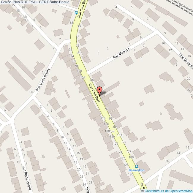 Rue PAUL BERT Saint-Brieuc